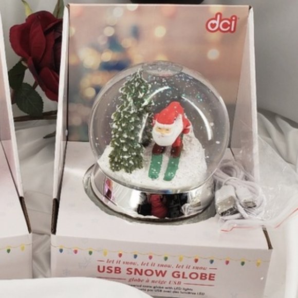 DCI | Holiday | Usb Powered Led Lighted Christmas Snow Globe Nib | Poshmark